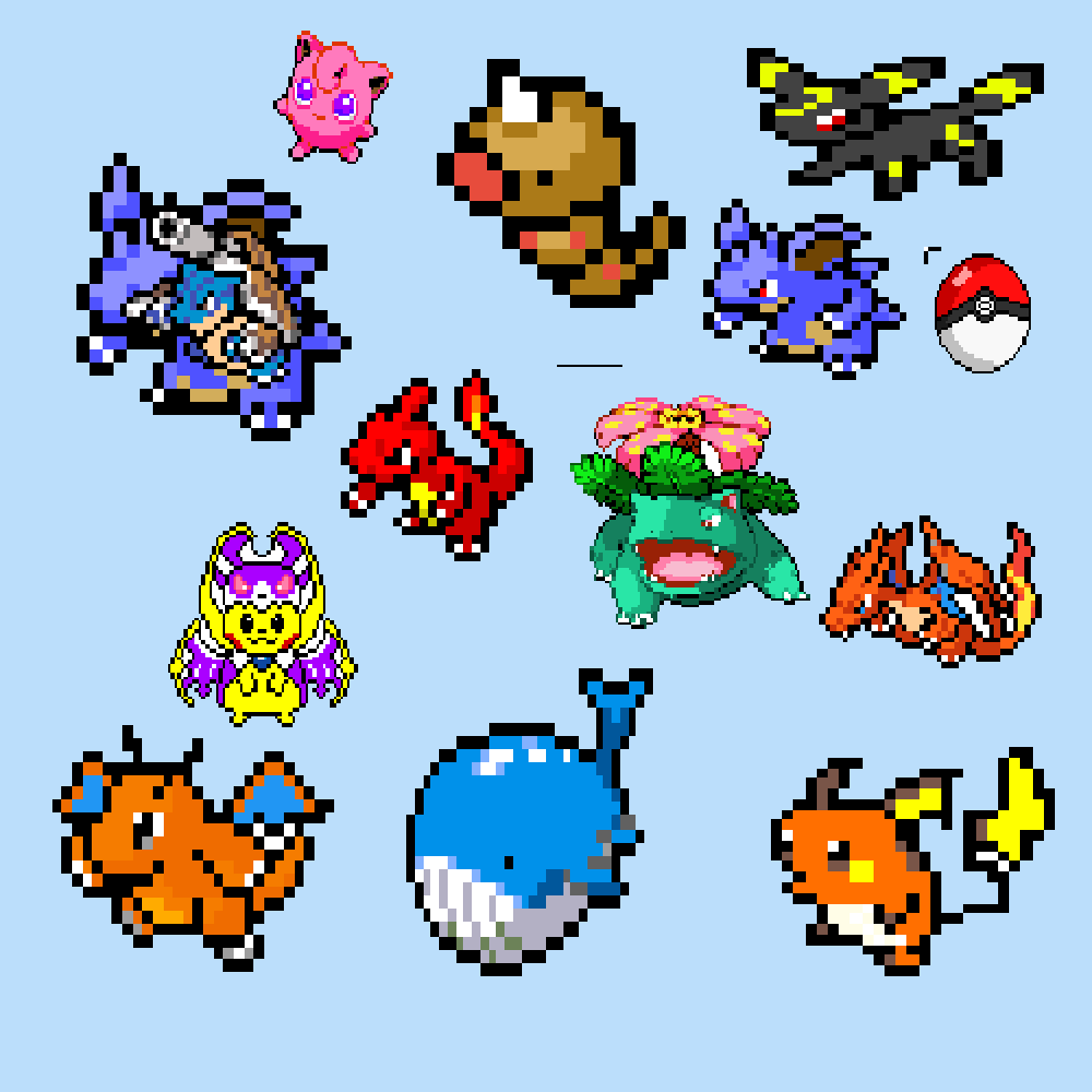 Editing pokemon - Free online pixel art drawing tool - Pixilart