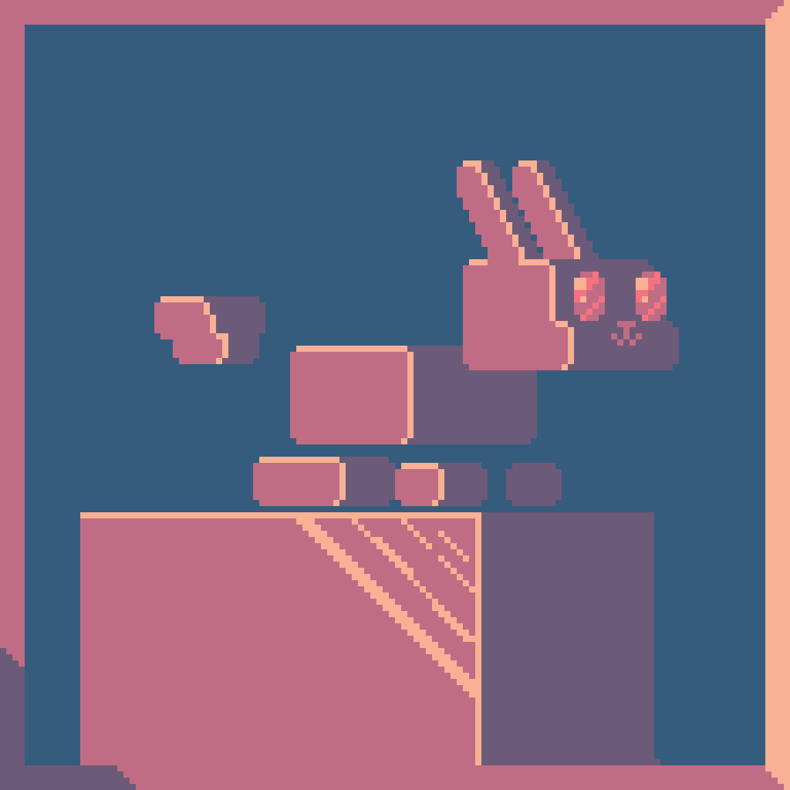 Pixilart - Isometric bunny boi by W0ah