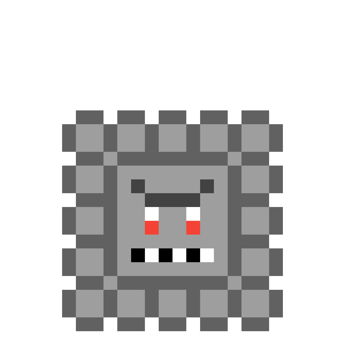 Editing 8-bit Thwomp - Free online pixel art drawing tool - Pixilart