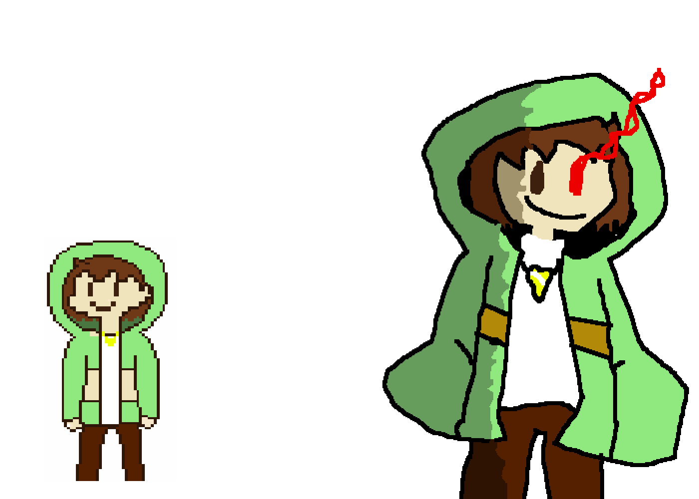Pixilart - underswapswap chara by adhesivekid