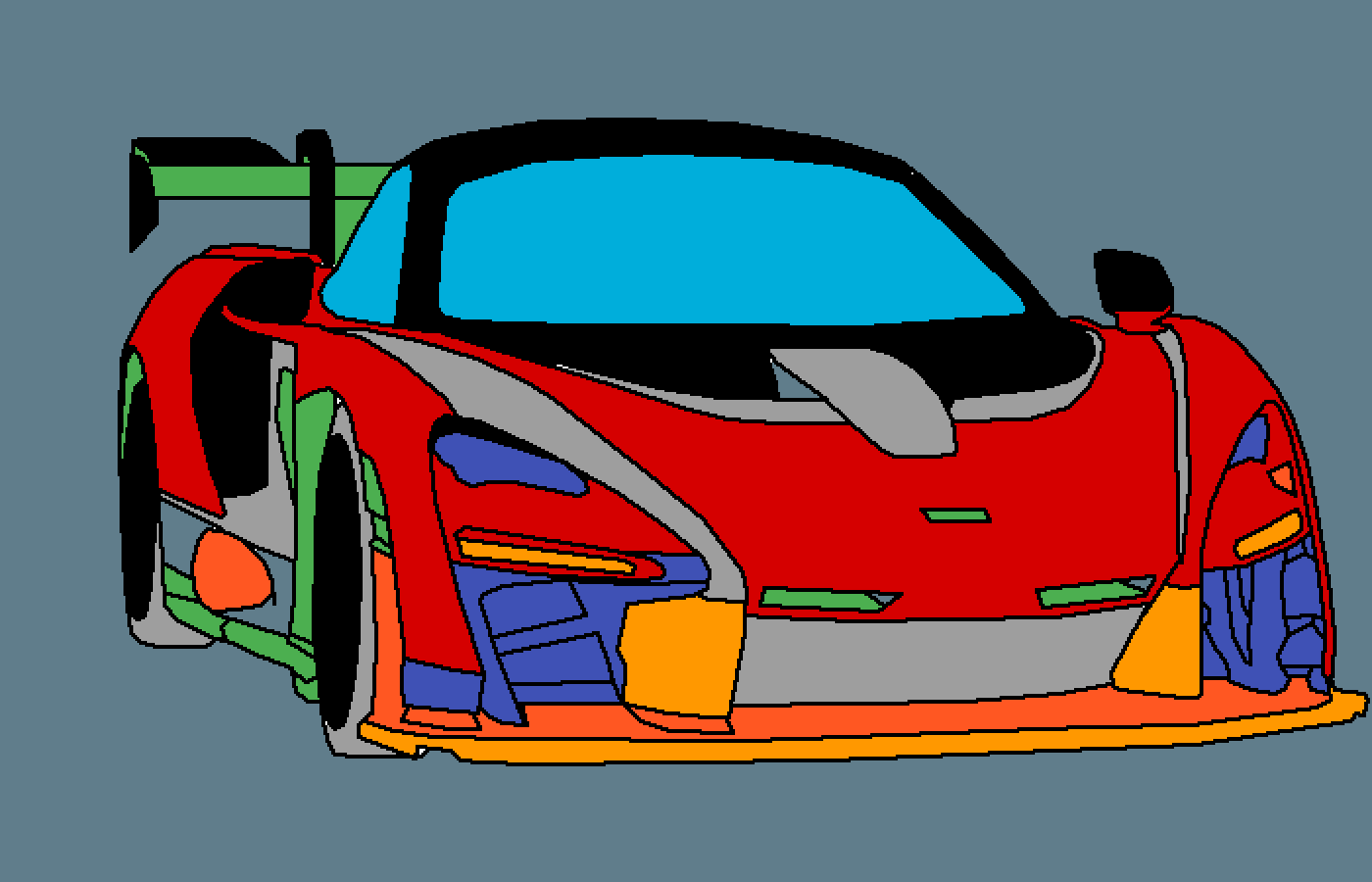 Editing mclaren p1 race car - Free online pixel art drawing tool - Pixilart