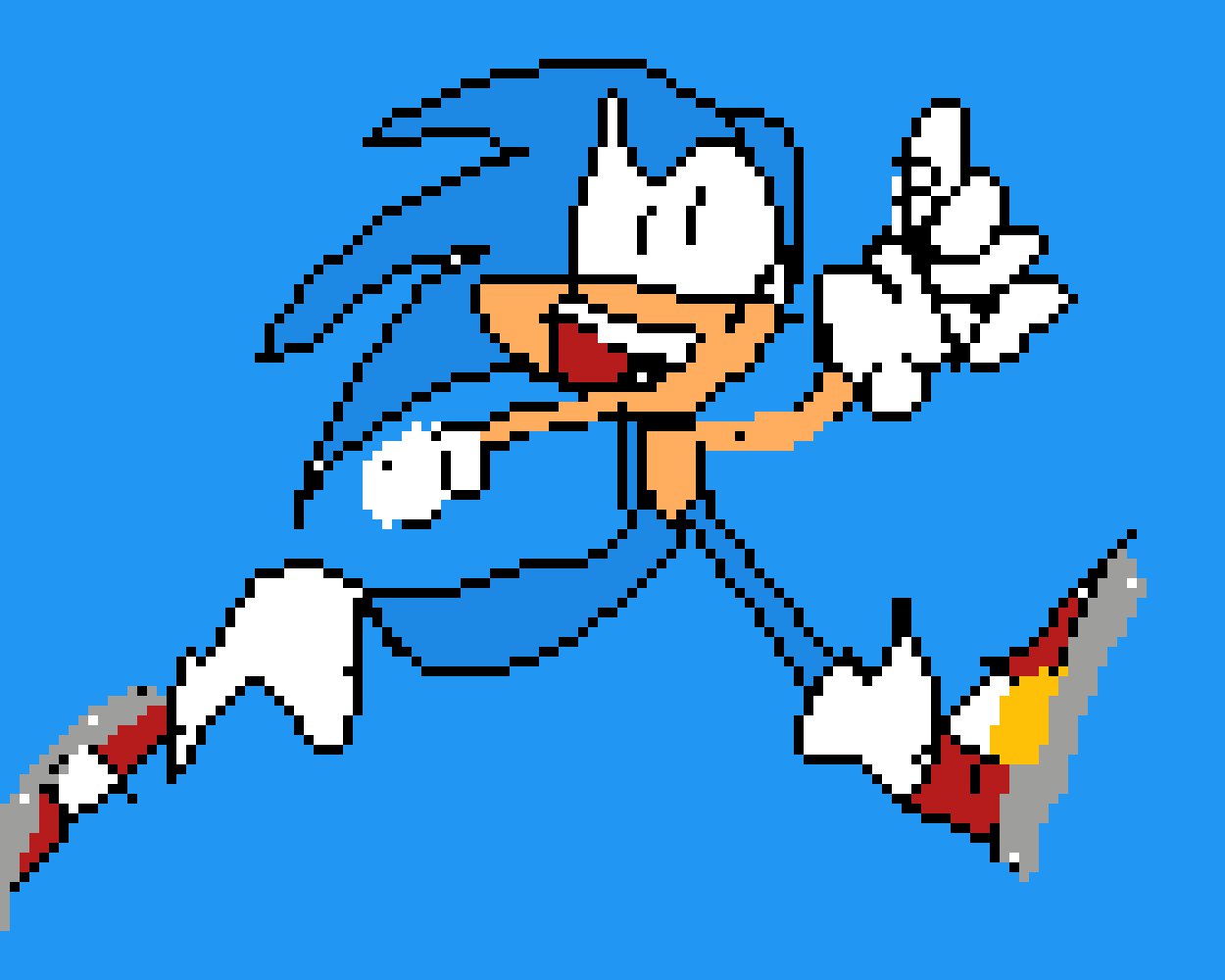 Pixilart - Modern sonic 3 style soni by Mekko4dev