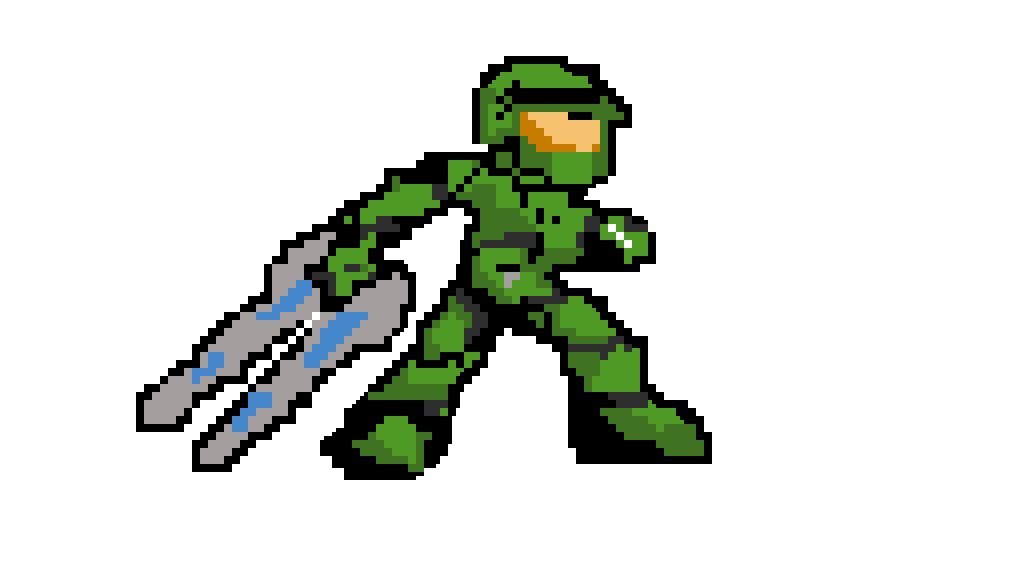 Edición Master Chief - Herramienta gratuita de dibujo en línea de pixel ...