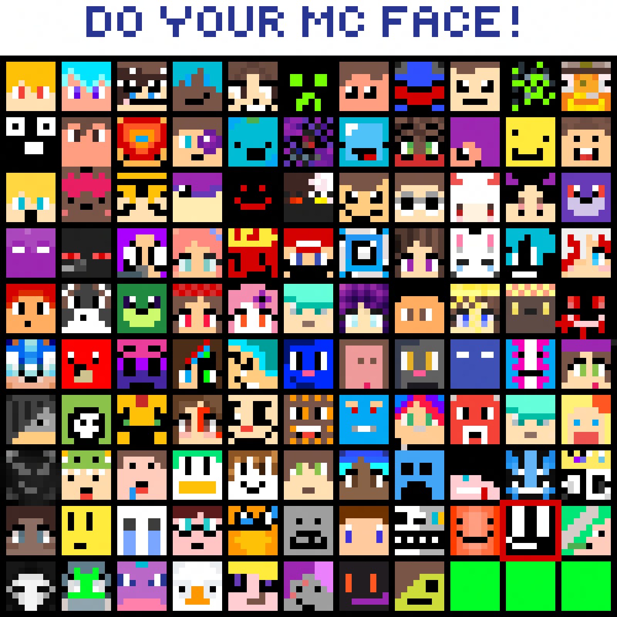 Pixilart - Make your MC face by todufud
