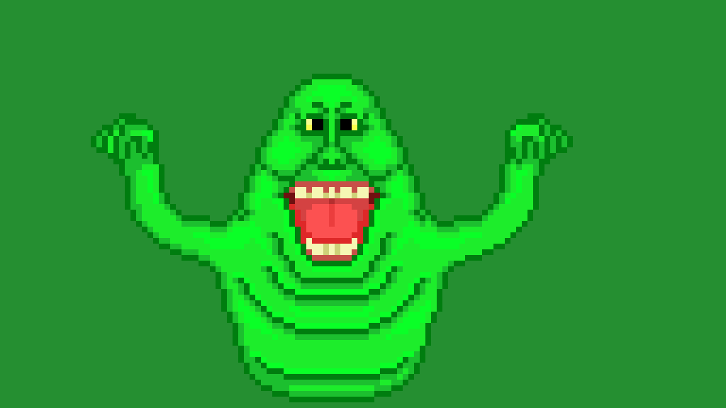 Pixilart - slimer by Phsychomaniac