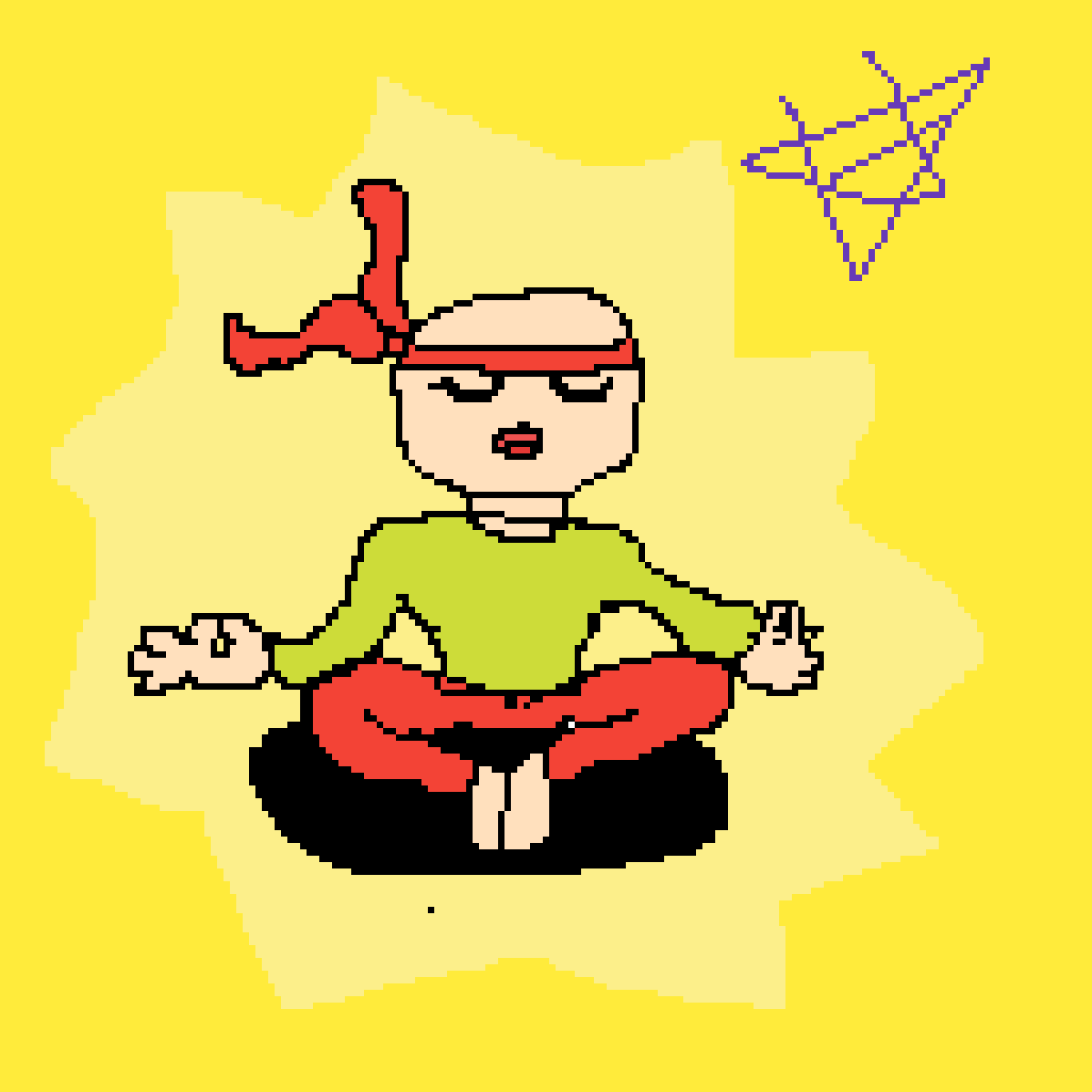 Pixilart - Meditation Pixelart by DarknessBeat