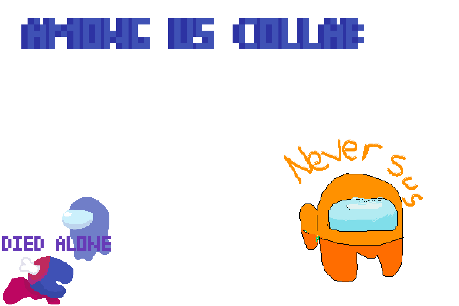Editing Among us collage - Free online pixel art drawing tool - Pixilart