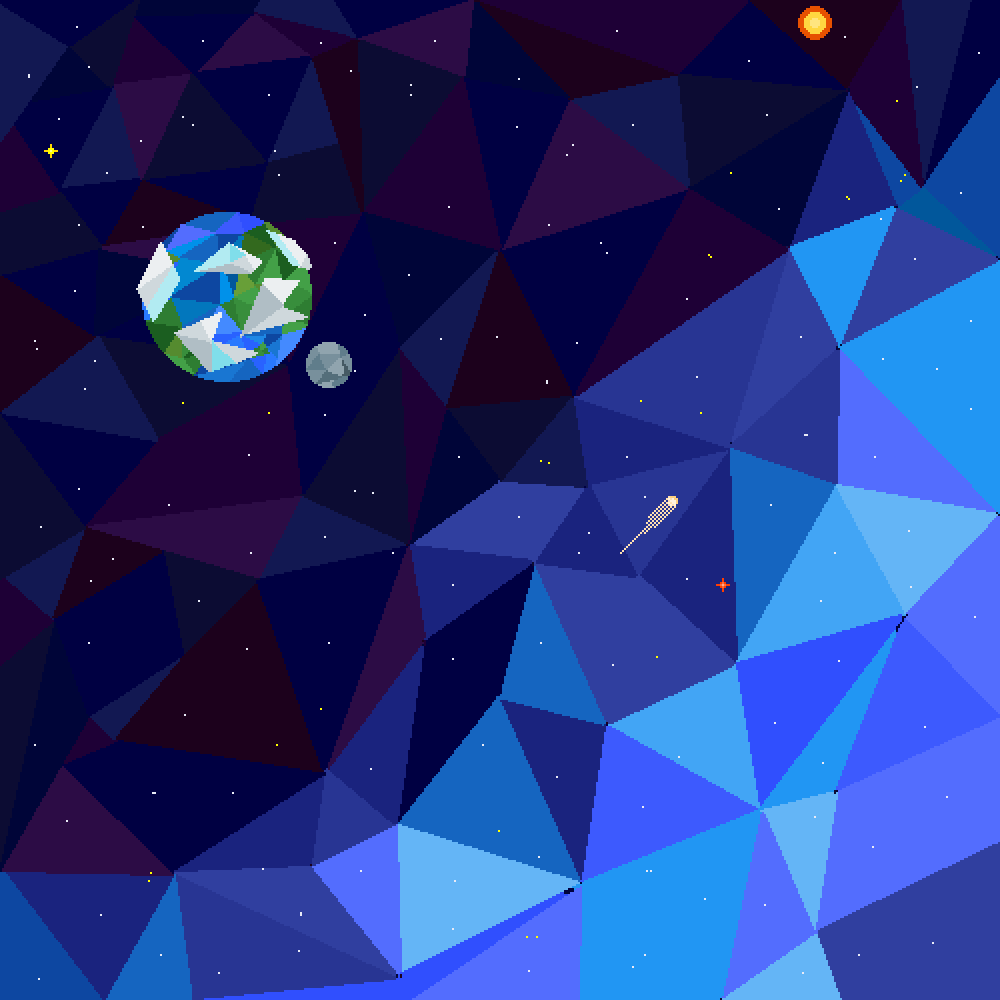 Pixilart - Galactic Polygons by Cynical-Pixel