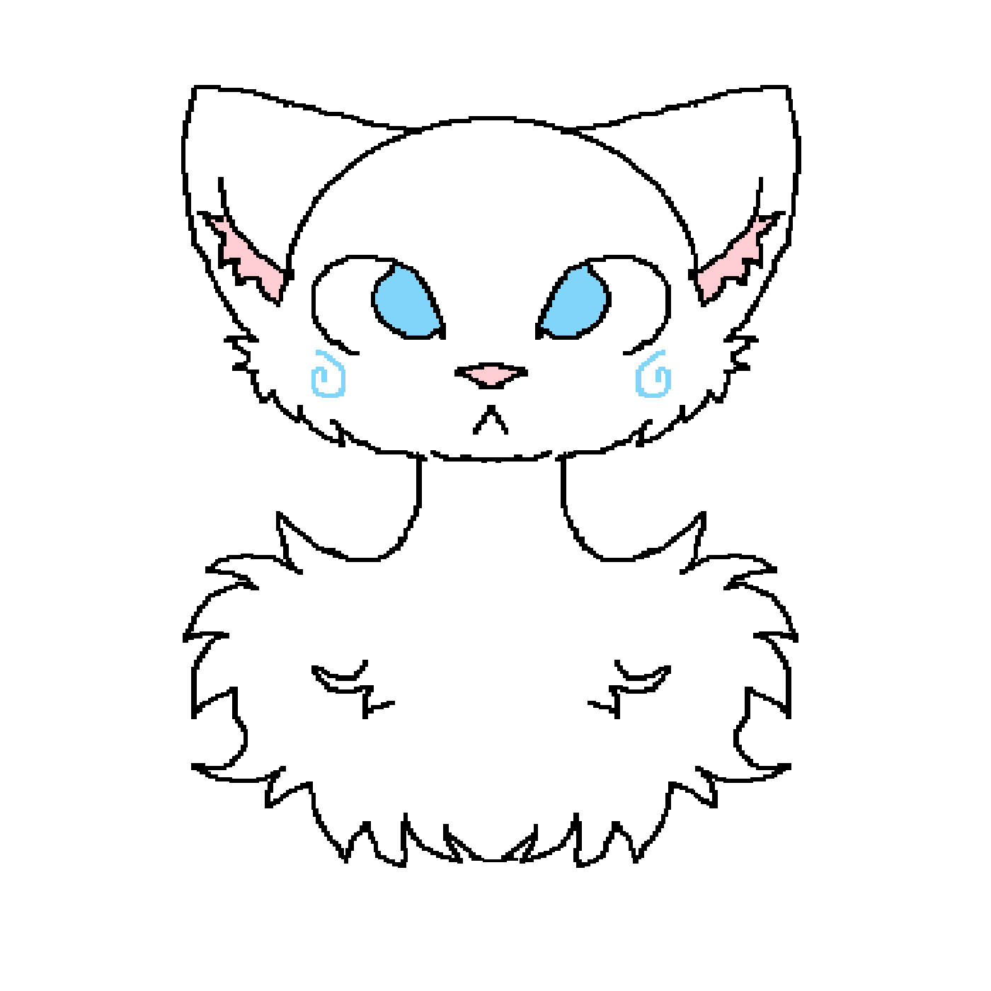 Editing chi chi cat form - Free online pixel art drawing tool - Pixilart