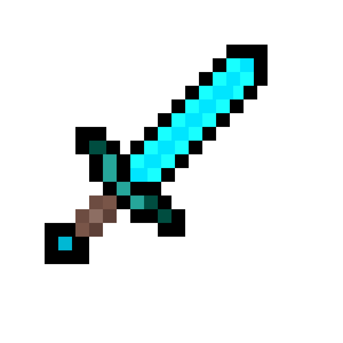 Pixilart - my diamond sword by the-MF-boss