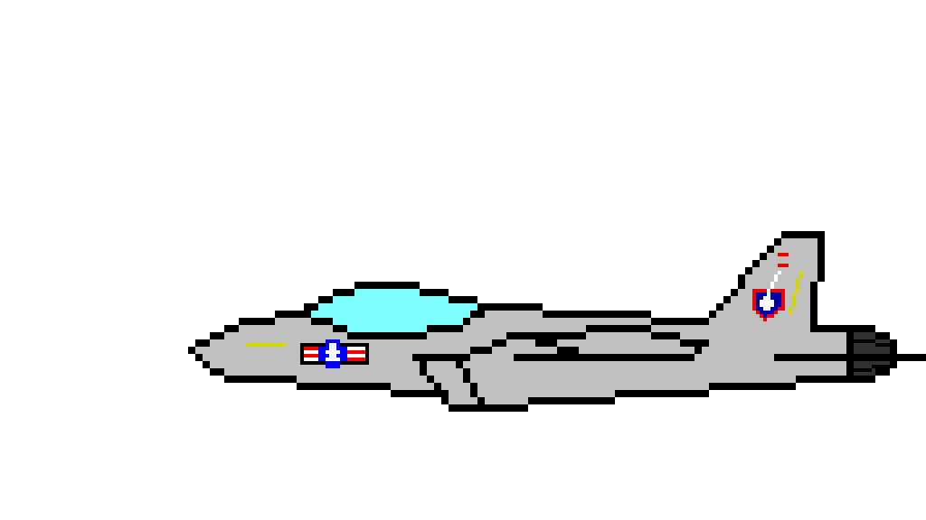 Editing F-18 Super Hornet - Free online pixel art drawing tool - Pixilart