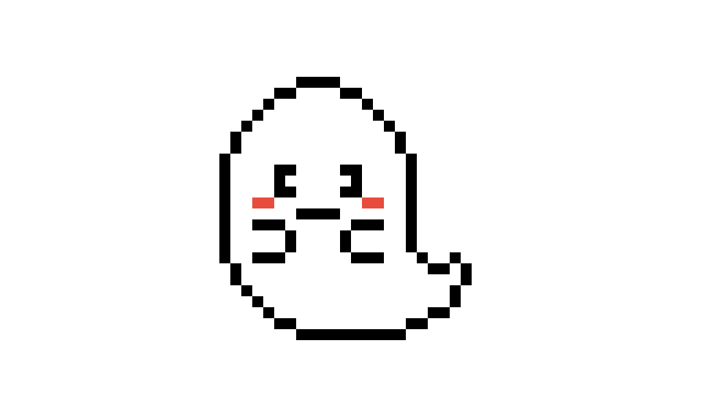 Editing my ghost drawing - Free online pixel art drawing tool - Pixilart