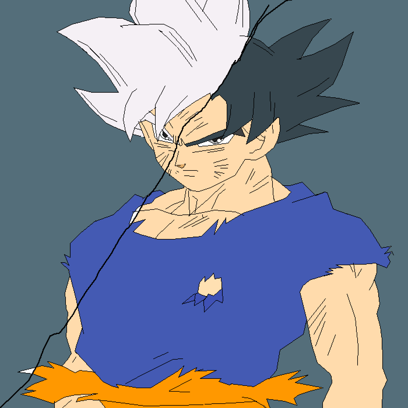 Pixilart - goku utra by king-von-123456