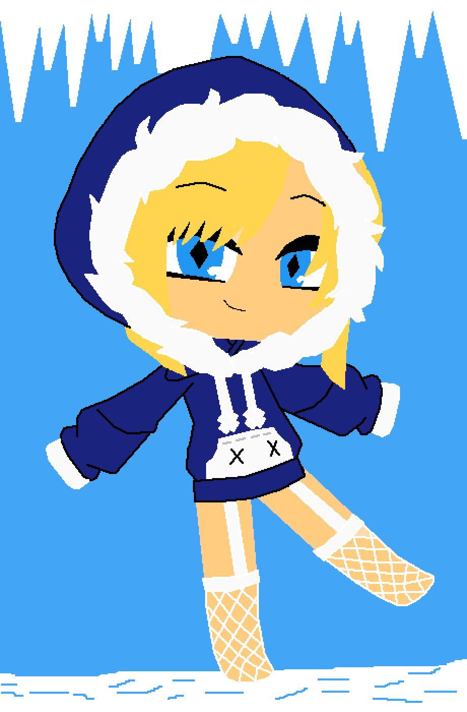 Pixilart - Gacha in Snow by Phoenix-Notoria
