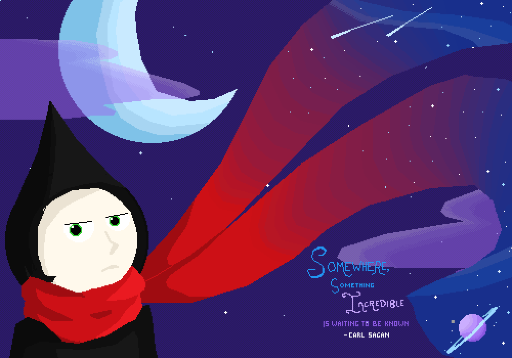 Pixilart - Space Scarf by Frames