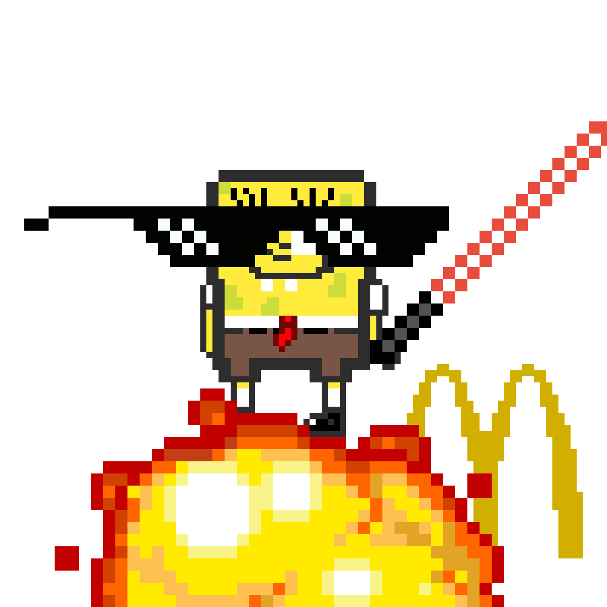 Pixilart - spongebob kills MCdonalds by Anonymous