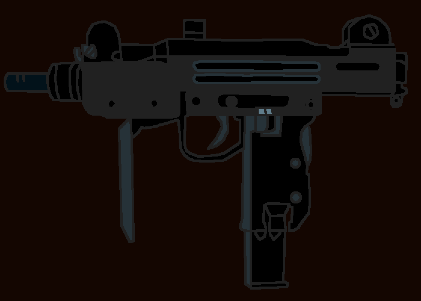 Pixilart - UZI by M4TANKLORD
