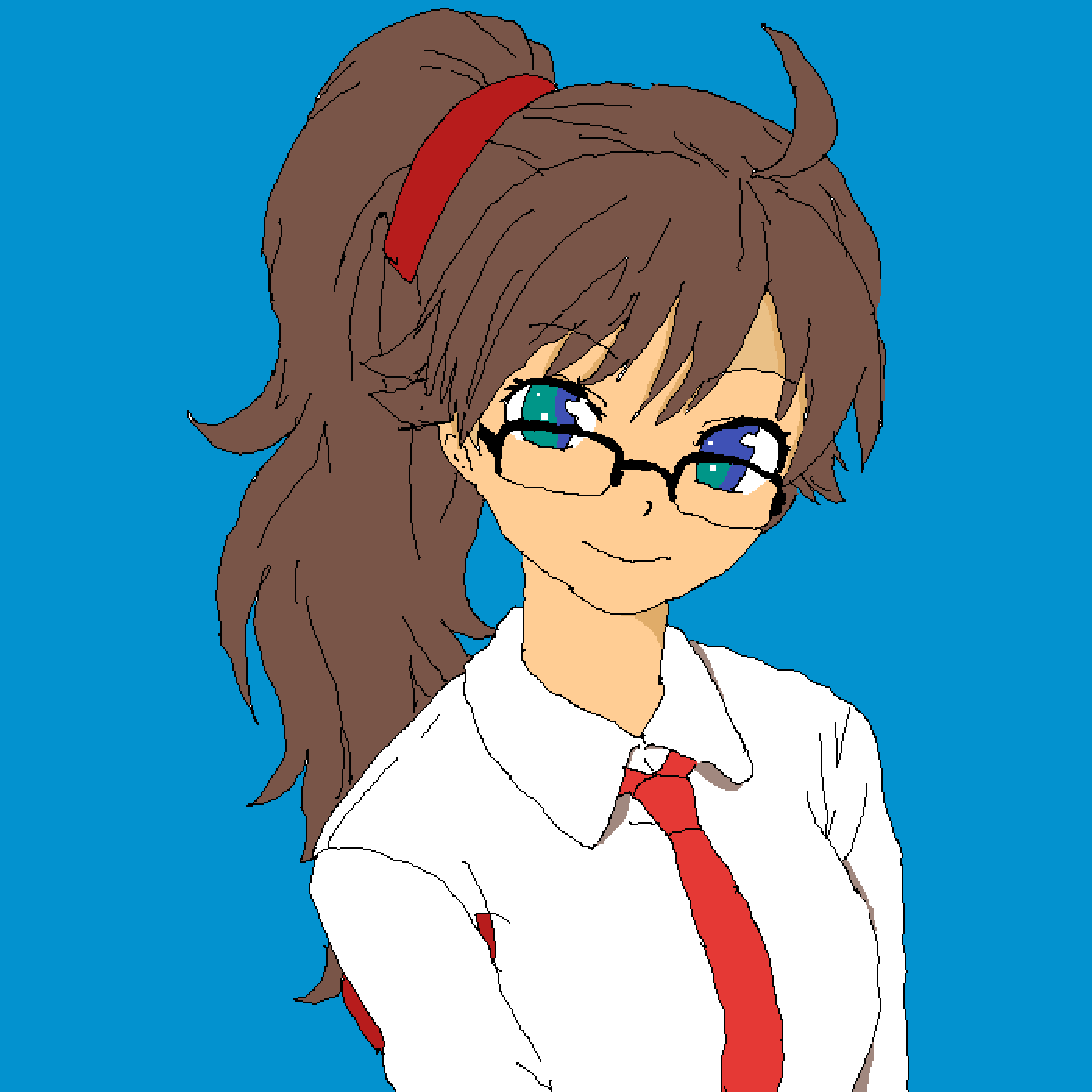 Editing Anime School Girl - Free online pixel art drawing tool - Pixilart