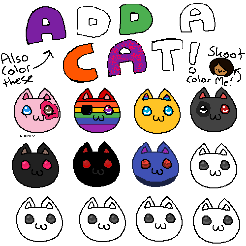 Pixilart - Add a Cat and color by FlopmanIdk