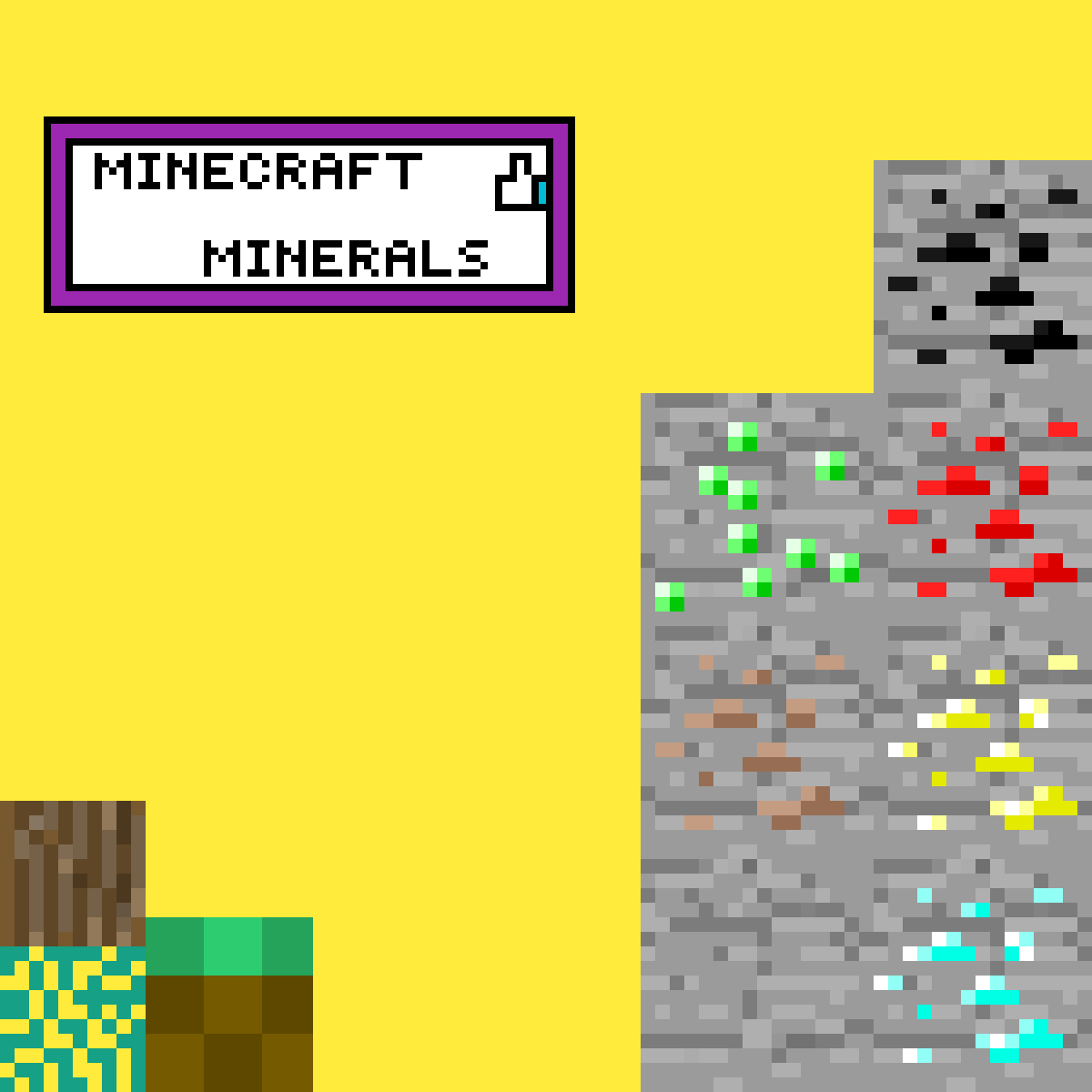Pixilart - Minecraft Minerals . Mis Favoritos by ElielArt