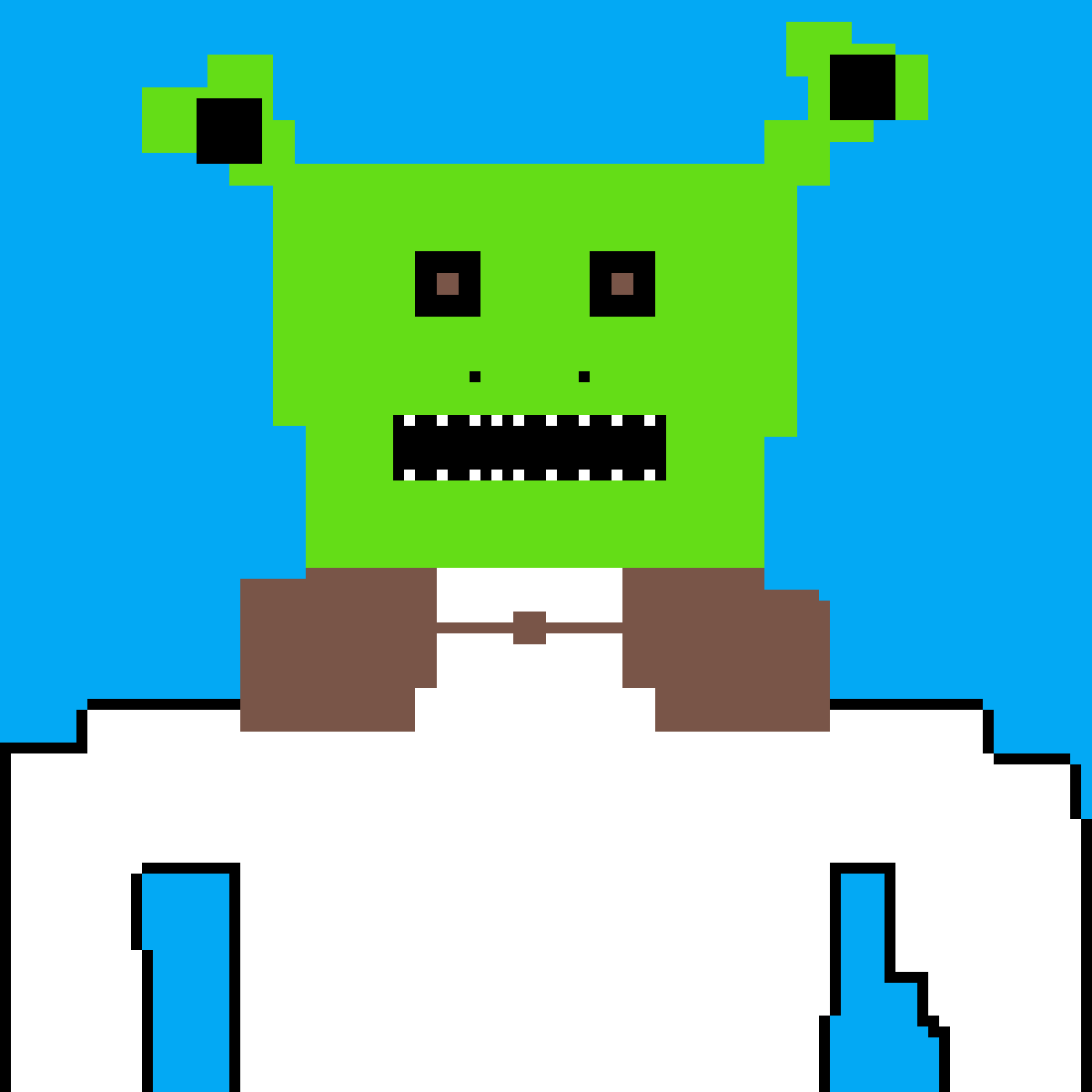 Pixilart - 8 bit Shrek by Cooper-Cool-23
