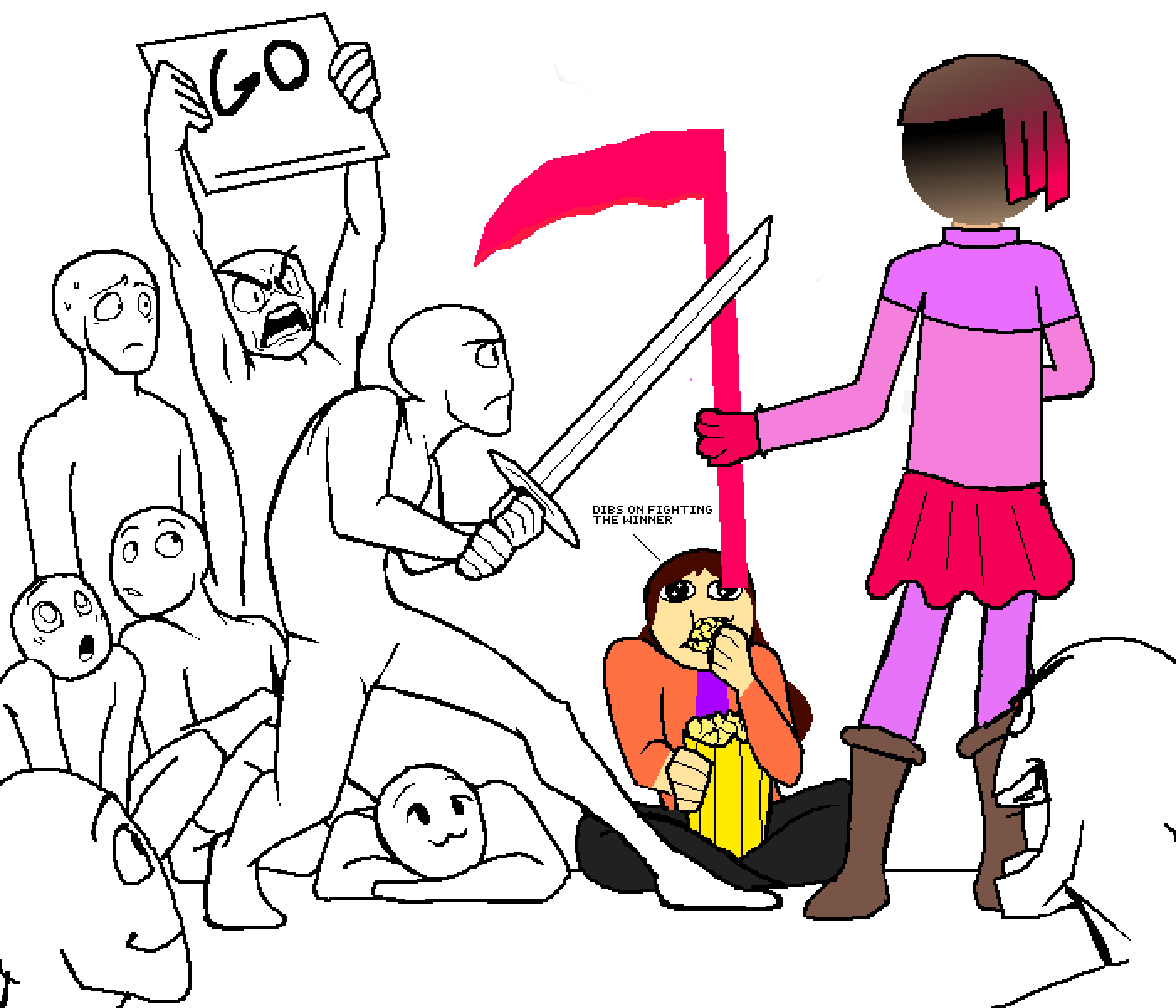 Editing FIGHT FIGHT FIGHT - Free online pixel art drawing tool - Pixilart