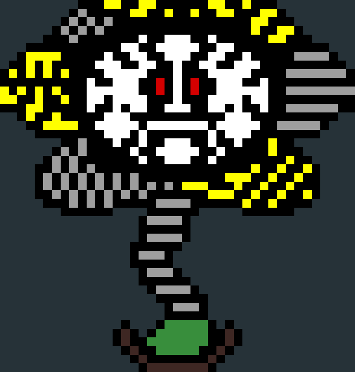 Editing SSF RED Flowey Colored - Free online pixel art drawing tool ...
