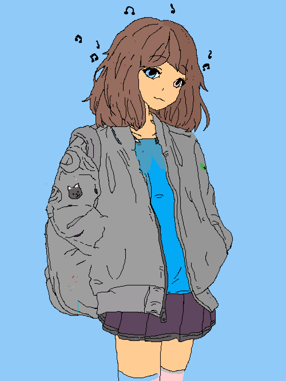 Editing girl - Free online pixel art drawing tool - Pixilart