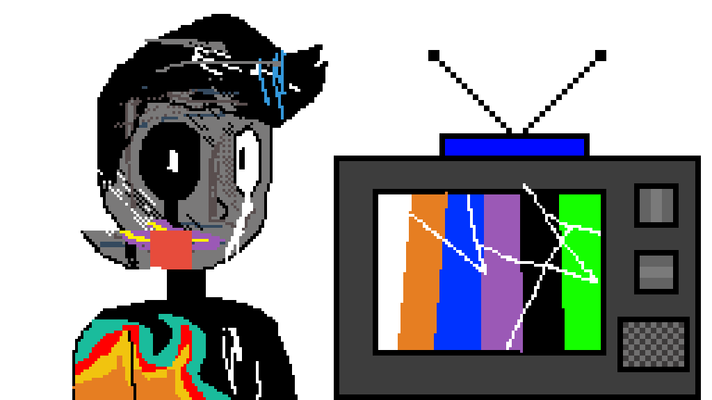 Editing Mr.Static - Free online pixel art drawing tool - Pixilart