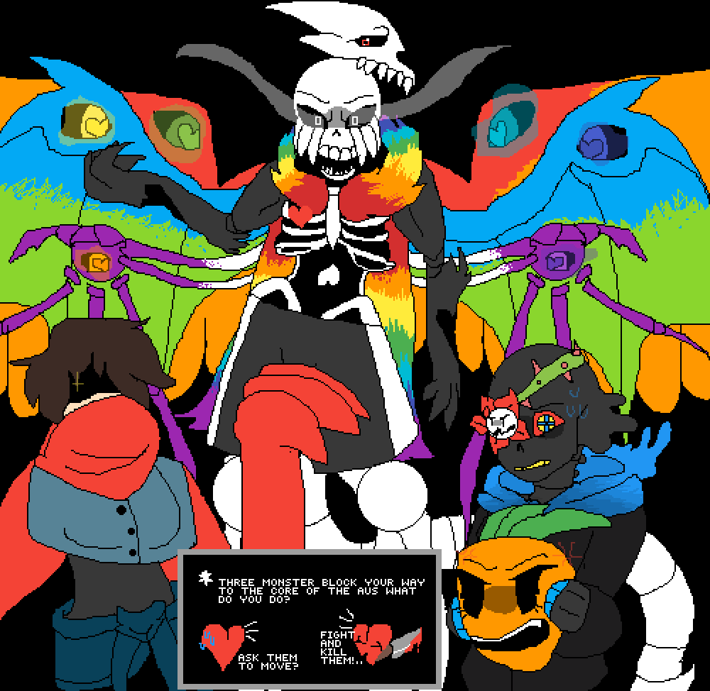 Pixilart - god sans amd ocs (undertale au) by Deliriouskiller