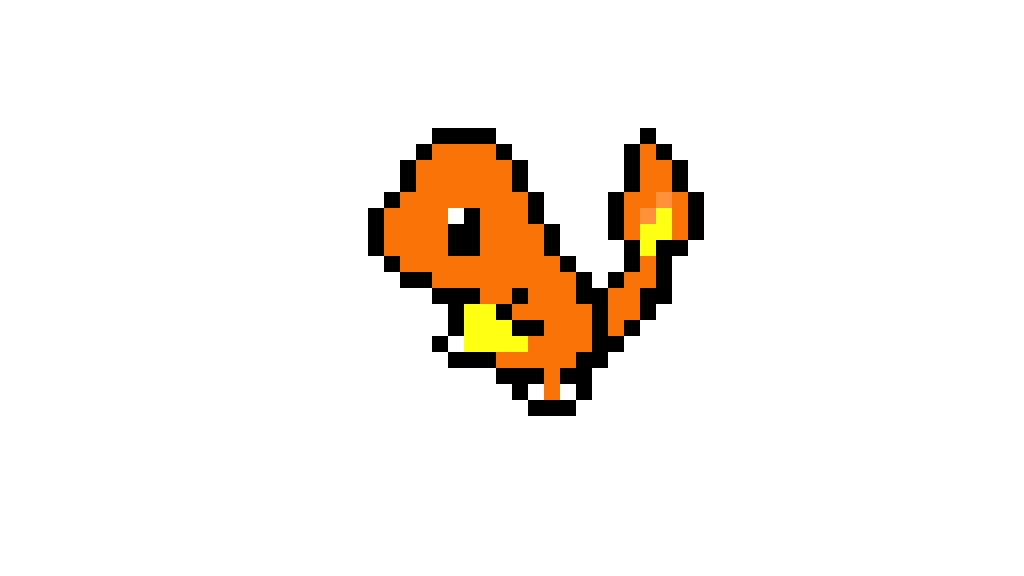 Editing Charmander - Free online pixel art drawing tool - Pixilart