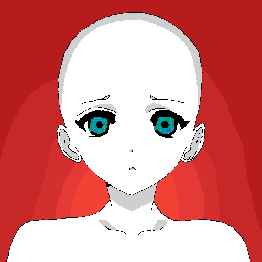 Anime Cyborg Girl Base