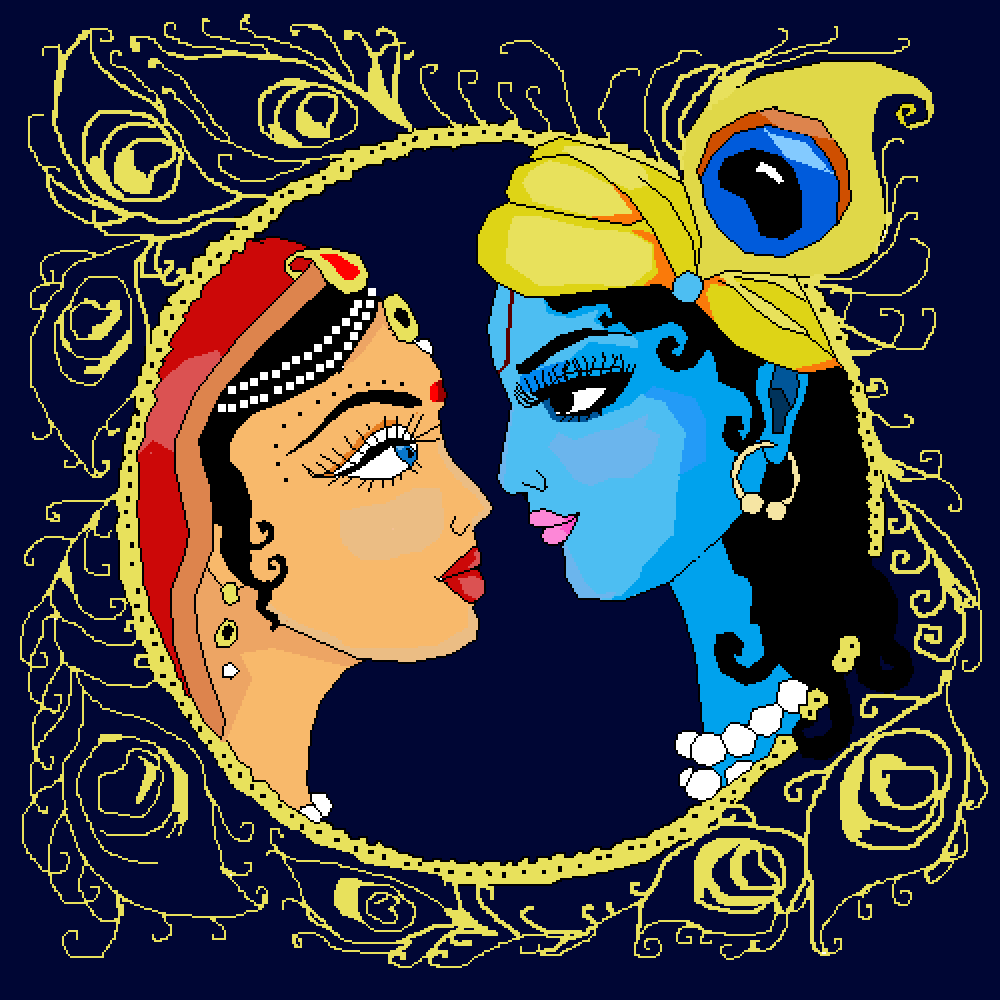 Pixilart - Krishna and Radharani by takako-seika