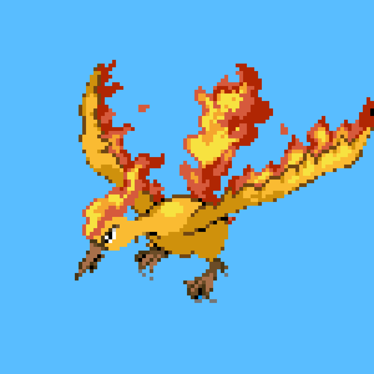 Pixilart - Moltres by Phoenix101