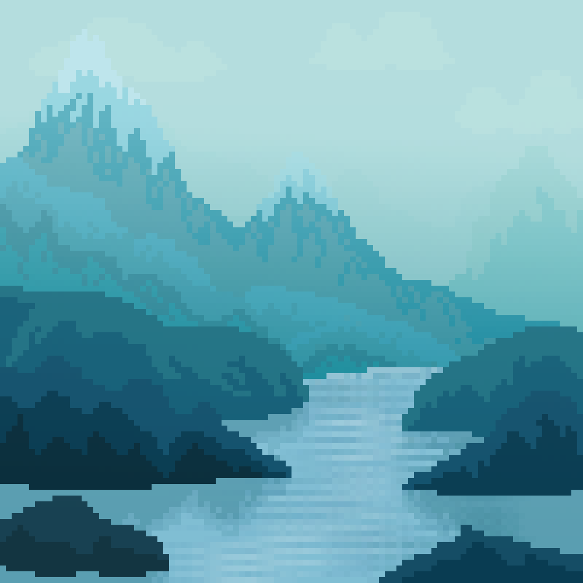 Pixilart - Frozen Landscape by MelodyStreamer