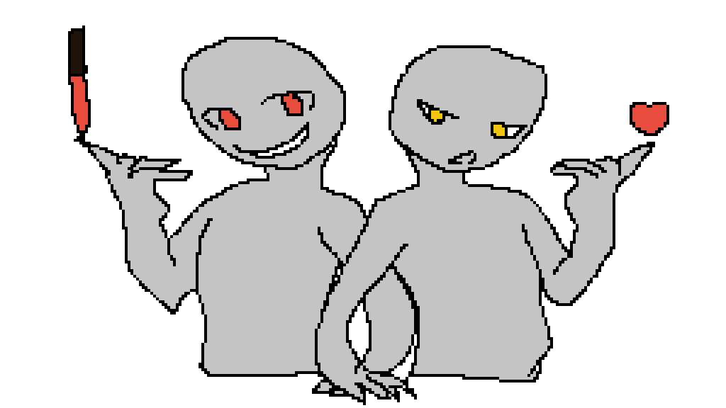 Pixilart - Frisk and Chara base by FriskXChara4eva