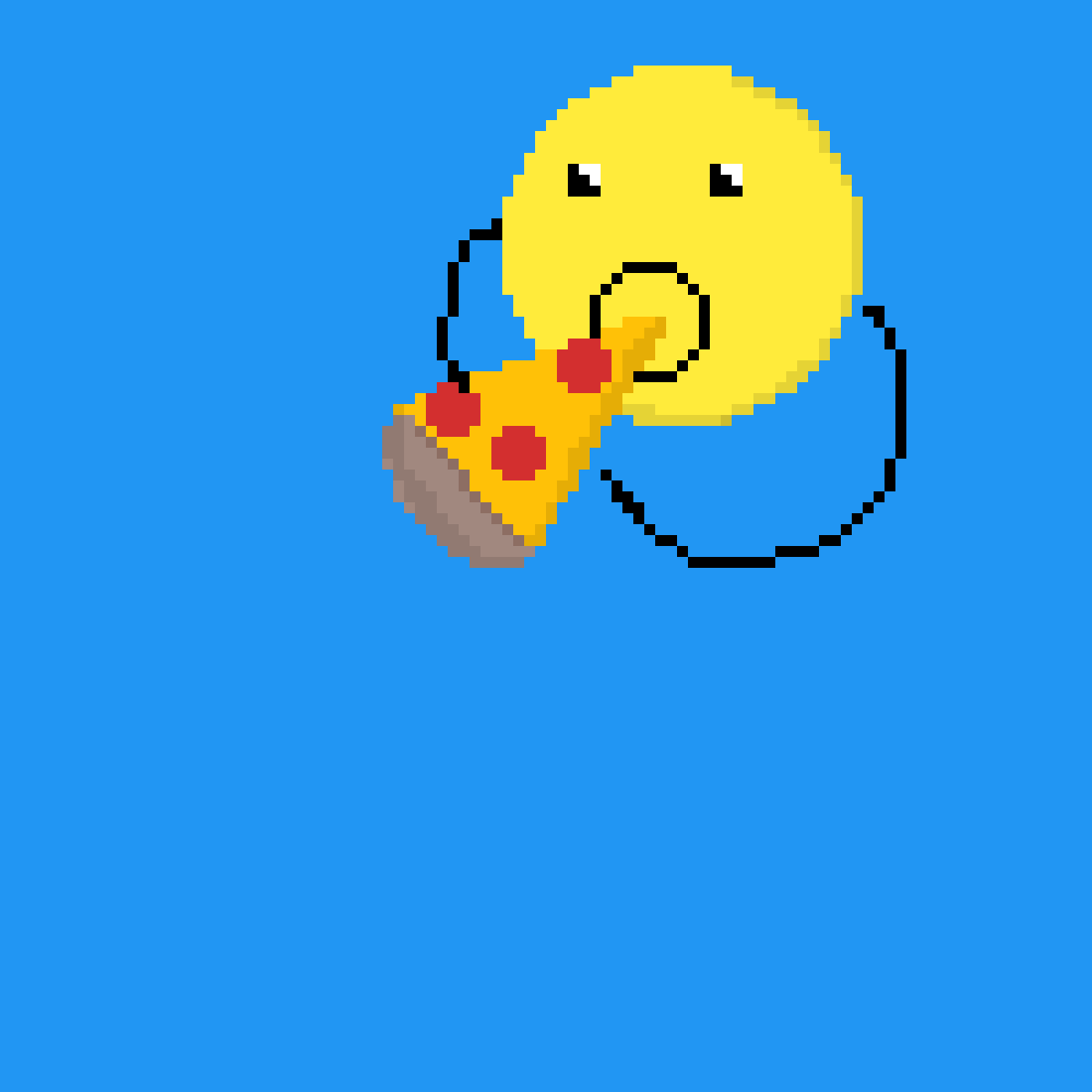 Sun Eating Pizza Clipart