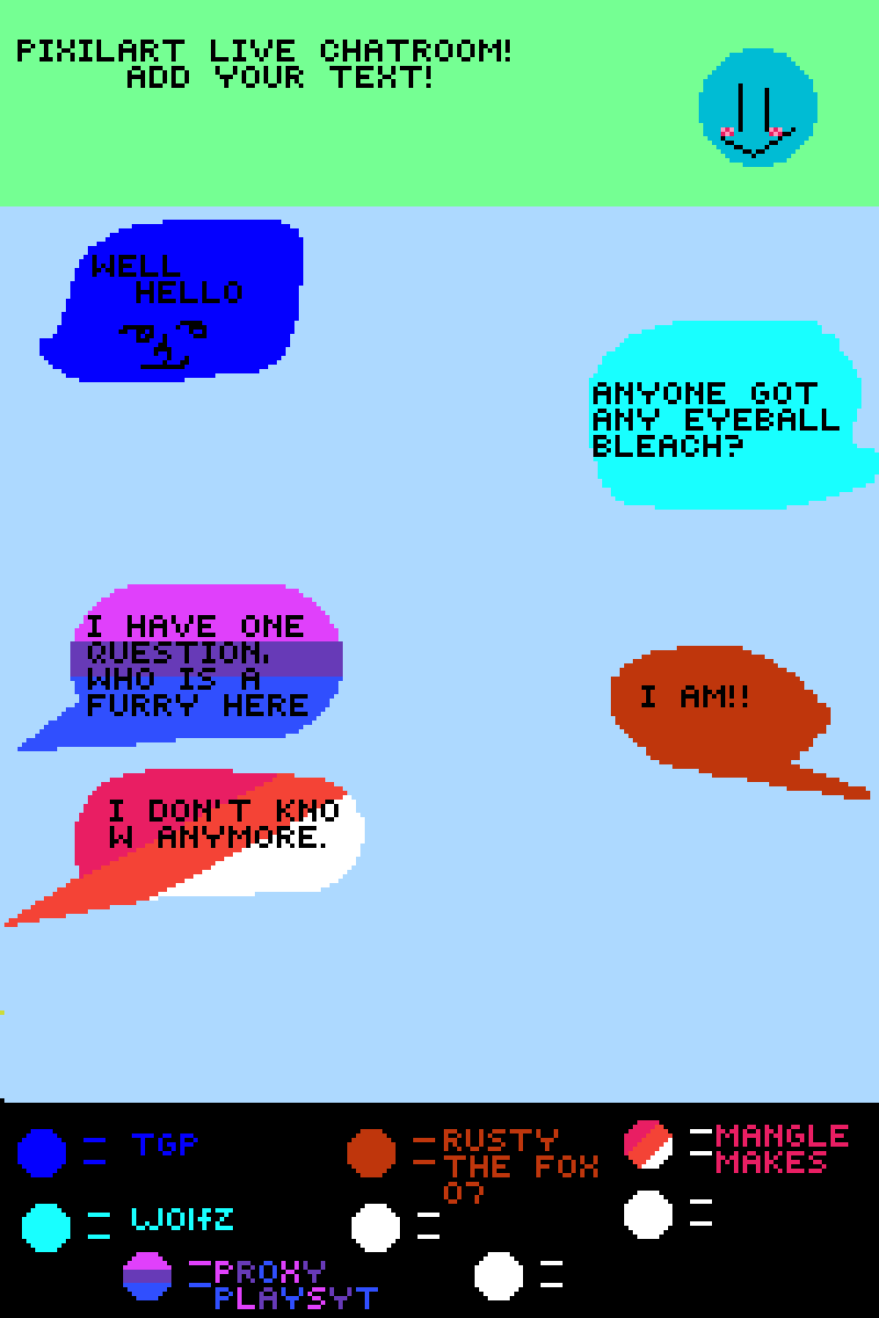 Pixilart - text chat.. Collab by TRMangleMakes