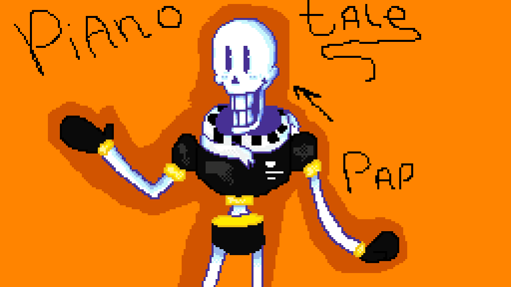 Pixilart - Pianotale Papyrus by SmellyNerpals