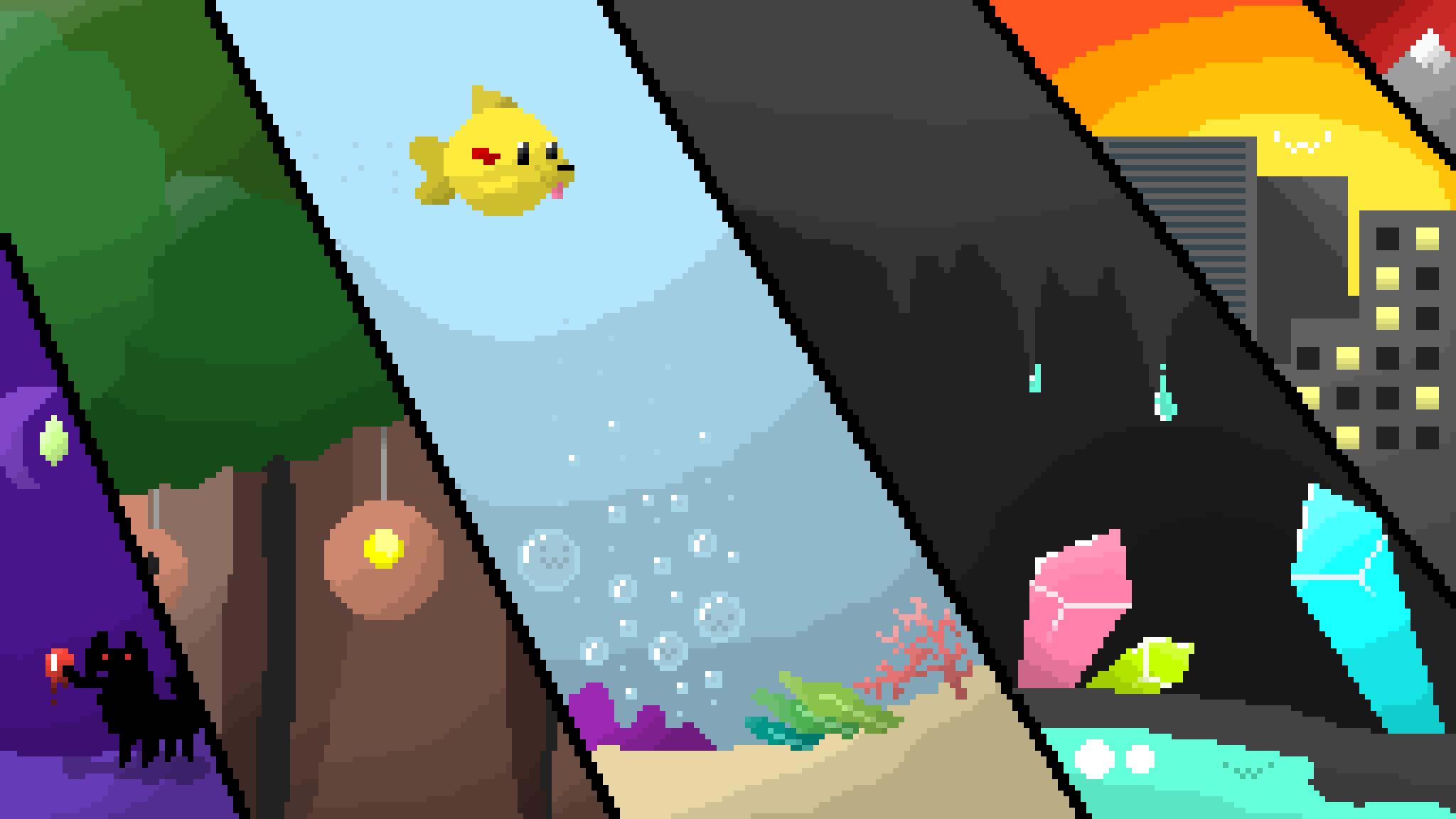 Pixilart - biomes by Lamp-Moth