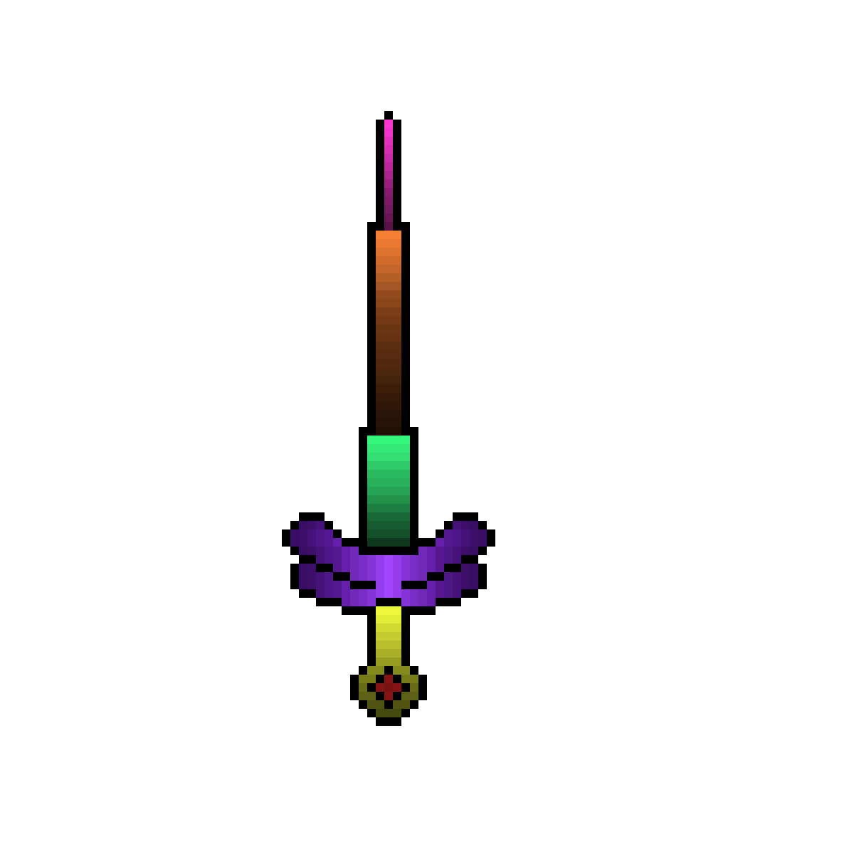 Pixilart - rainbow sword by cloud-plays2win
