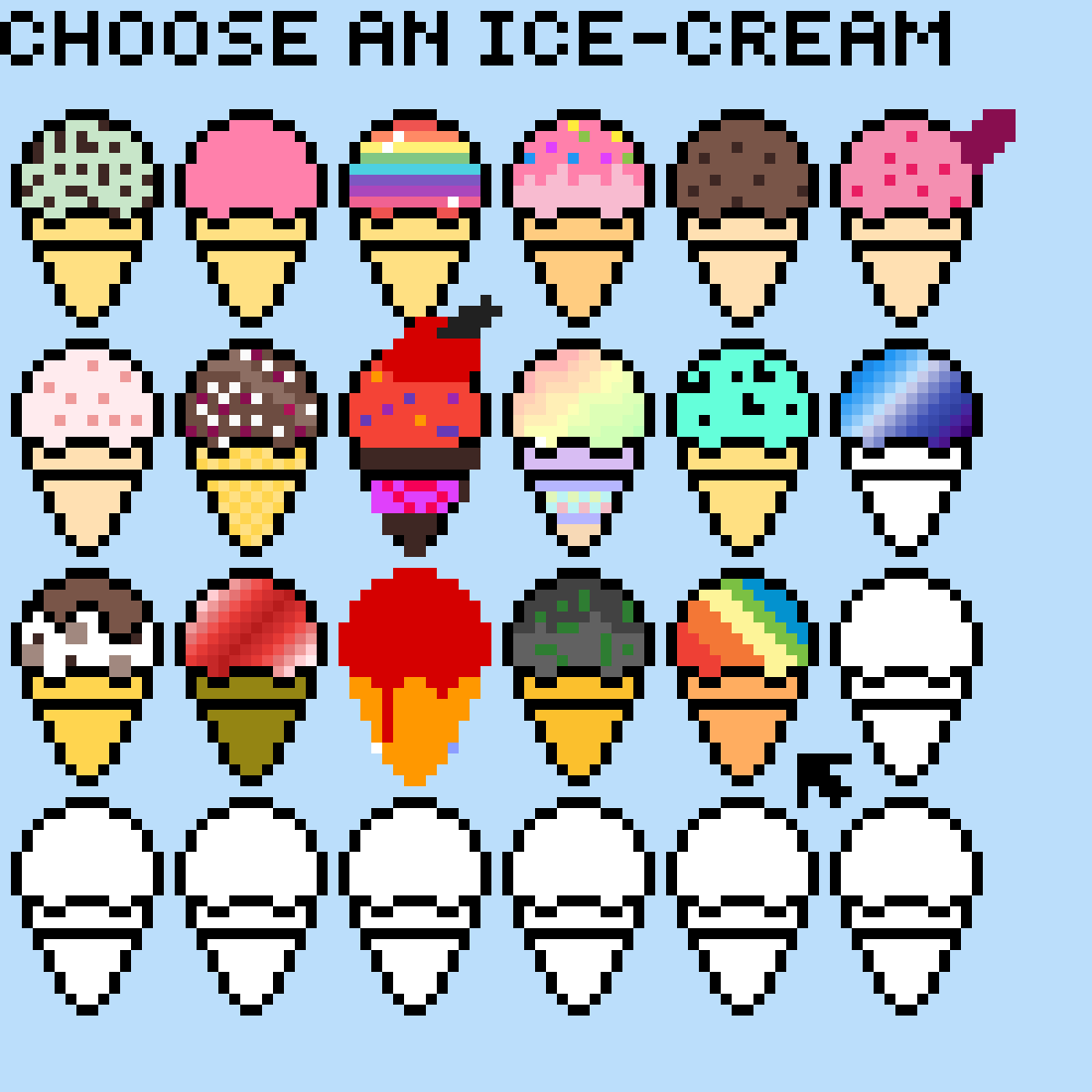 Editing Ice Cream Cone - Free online pixel art drawing tool - Pixilart
