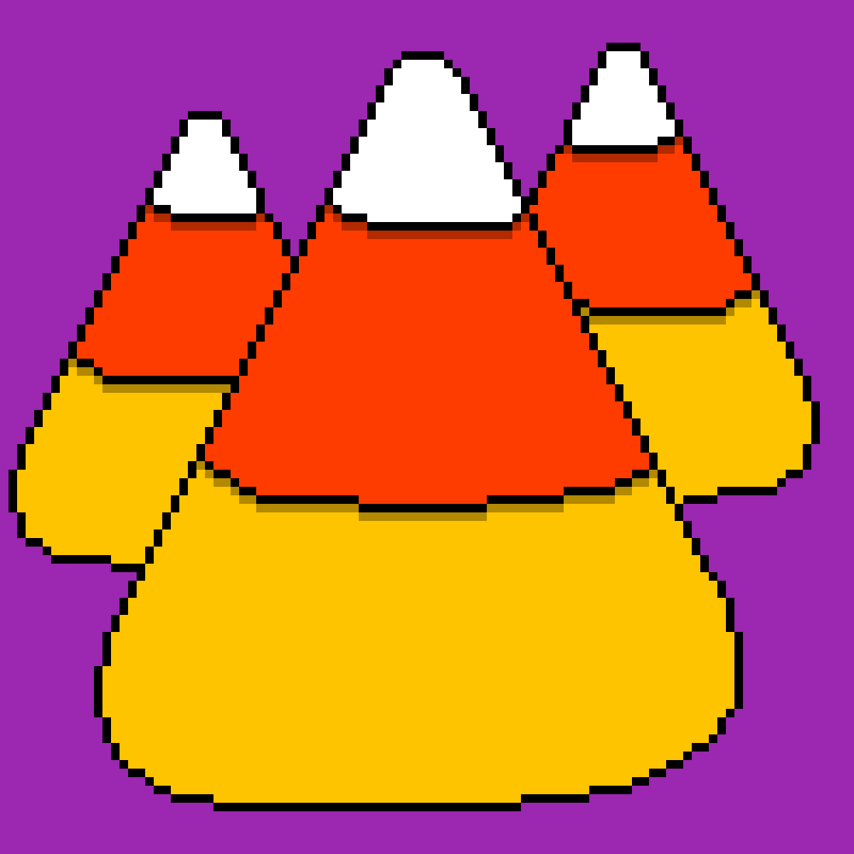 Pixilart - Candy Corn challenge with by C0urtneYsi2