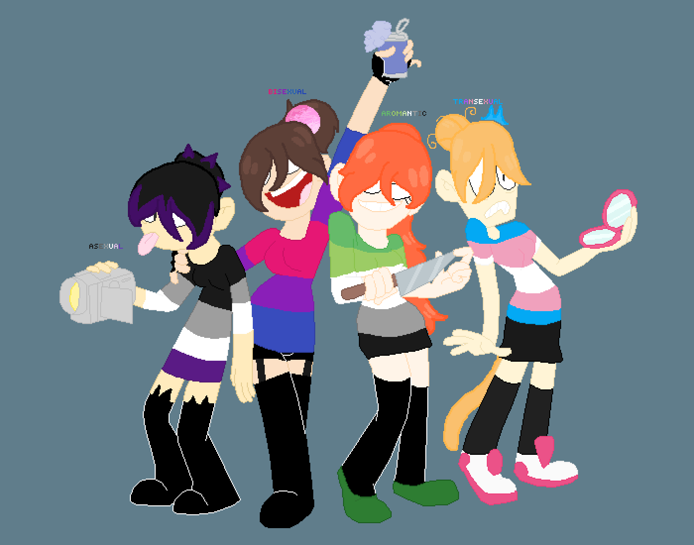 Editing Pride flags as humans - Free online pixel art drawing tool ...