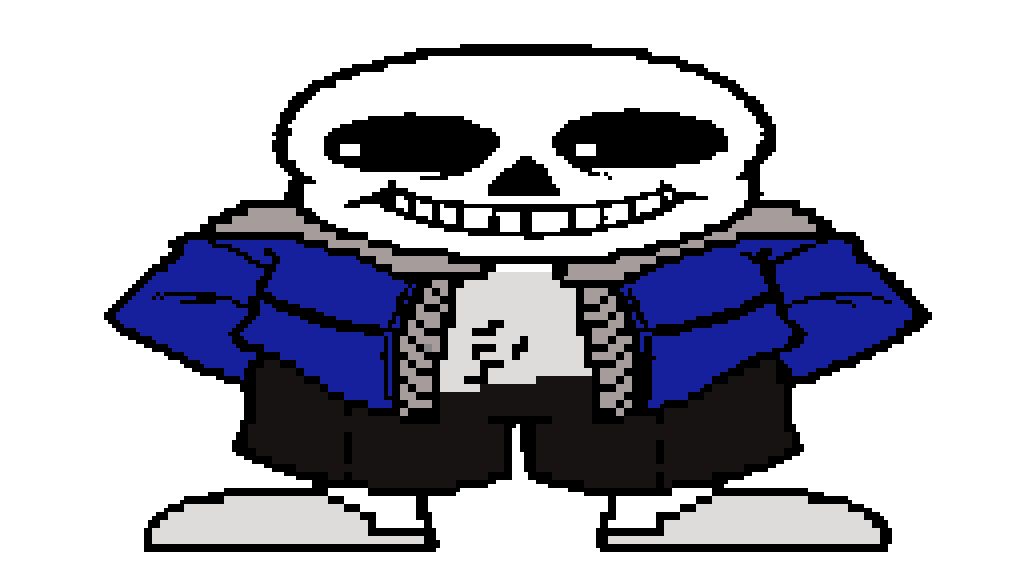 Editing Sans the skeleton - Free online pixel art drawing tool - Pixilart