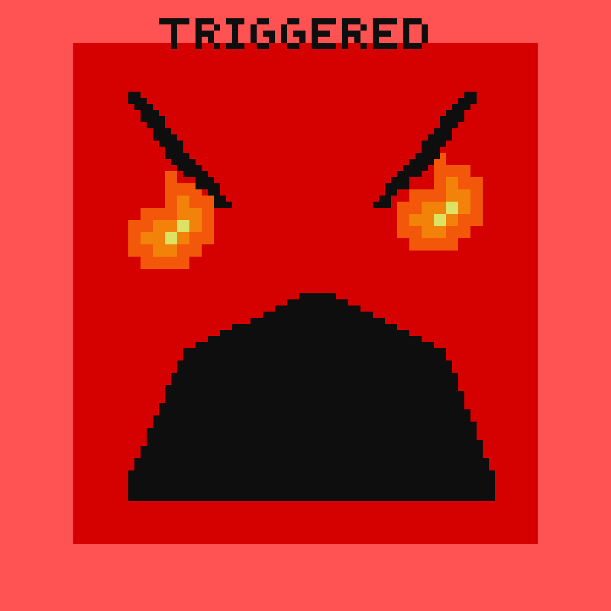 Pixilart - Triggered block by MountainBurger