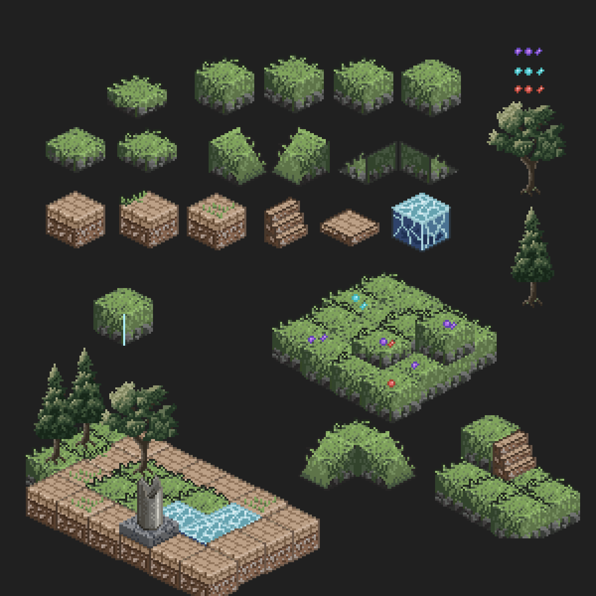 Pixilart Grass Tileset By Aoe
