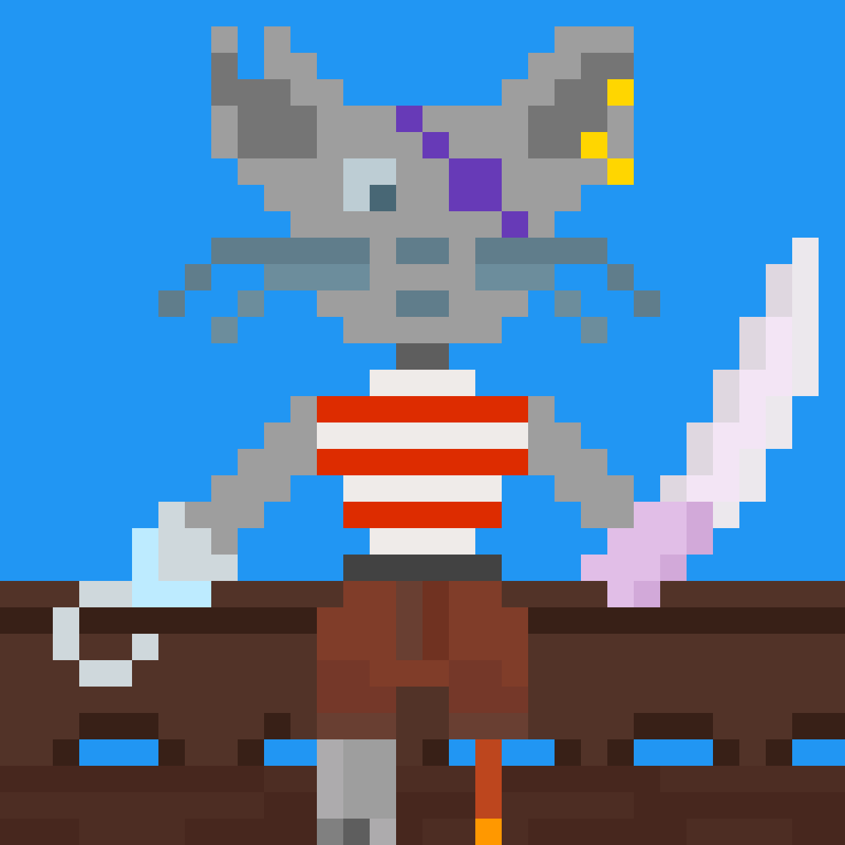 Pixilart - Pirate Cat by Darkaberle