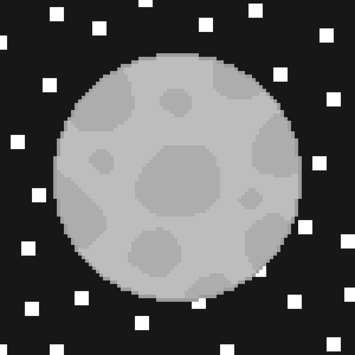 Pixilart - Moon (final recreated) by nuralpixels