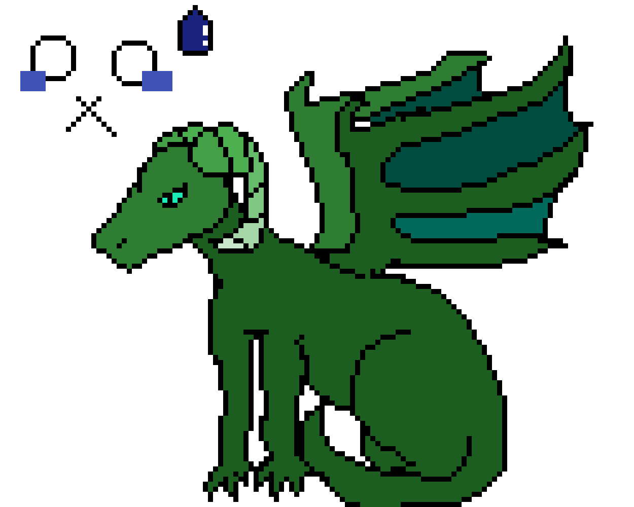 Editing ivy dragon - Free online pixel art drawing tool - Pixilart